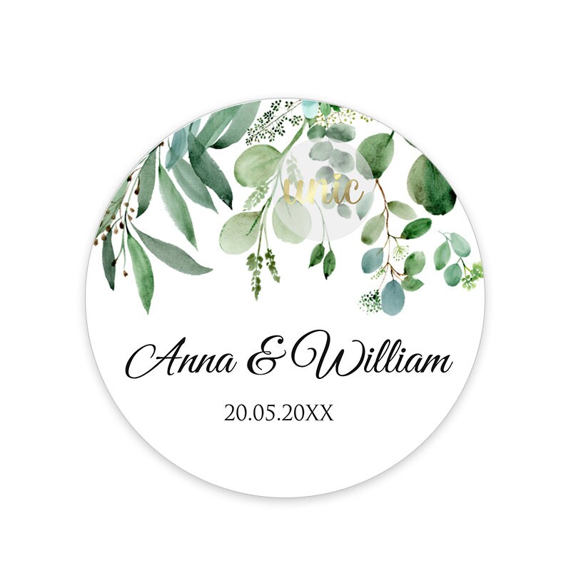 Custom Wedding Stickers Personalized Wedding Labels Stickers Thank You ...
