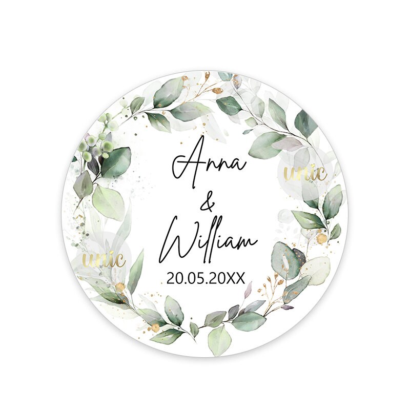 Custom Wedding Stickers Personalized Wedding Labels Stickers Thank You ...