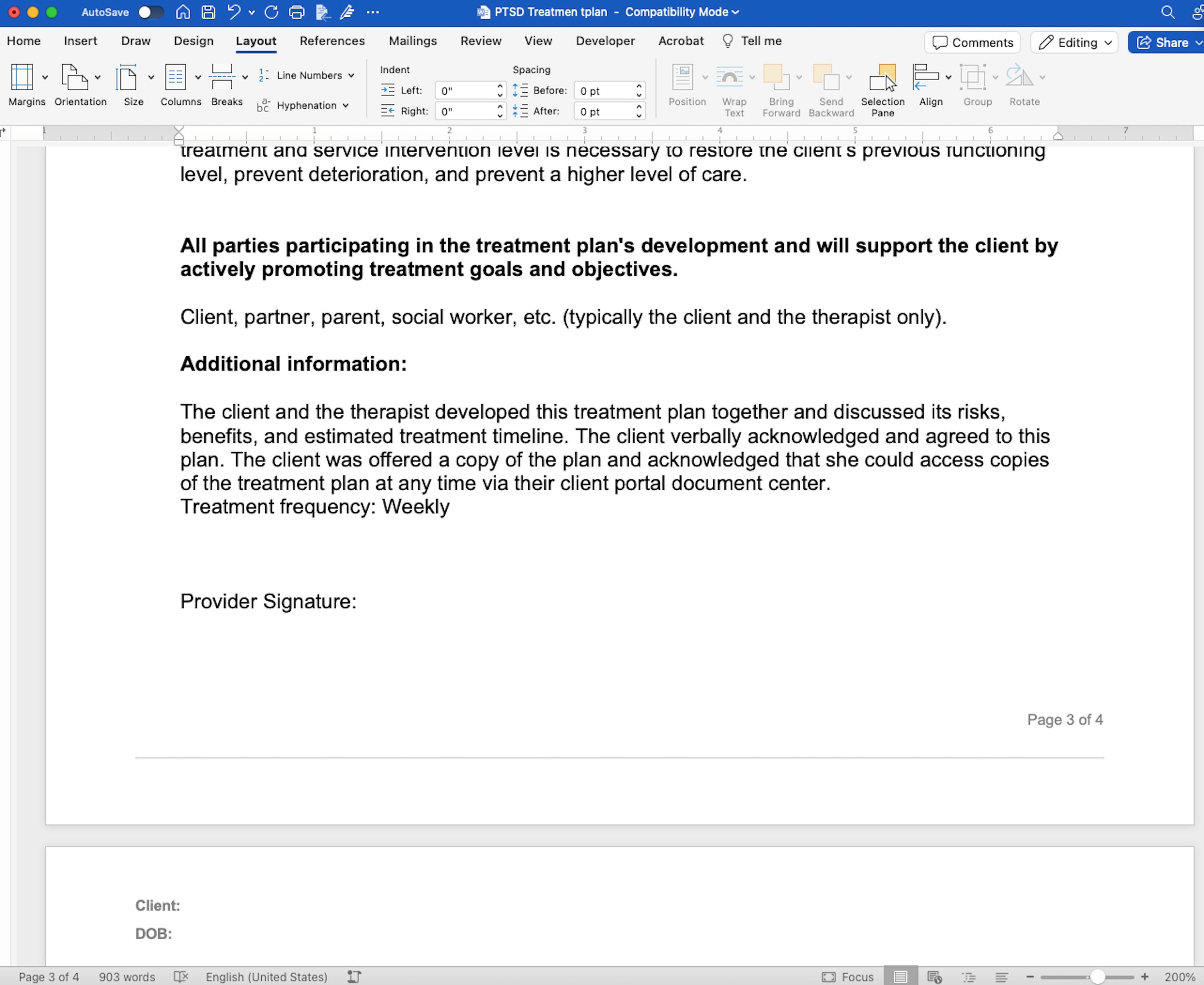 PTSD Treatment Plan Pdf - Etsy
