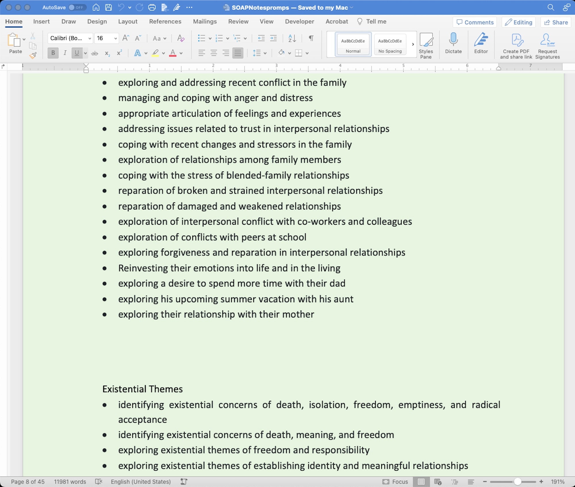 Therapy SOAP Note Template: Prompts for Therapists (45 Pages) - Etsy