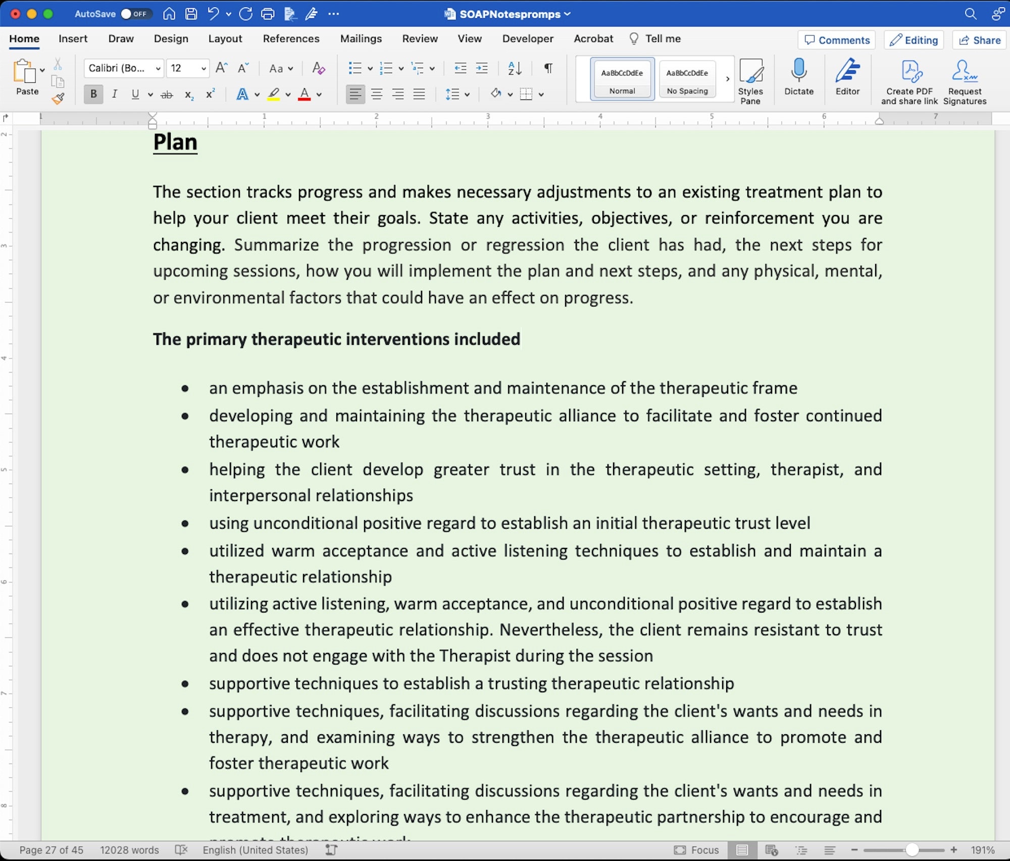 Therapy Note Template With Prompts - 45 Pages With New Prompts - Etsy