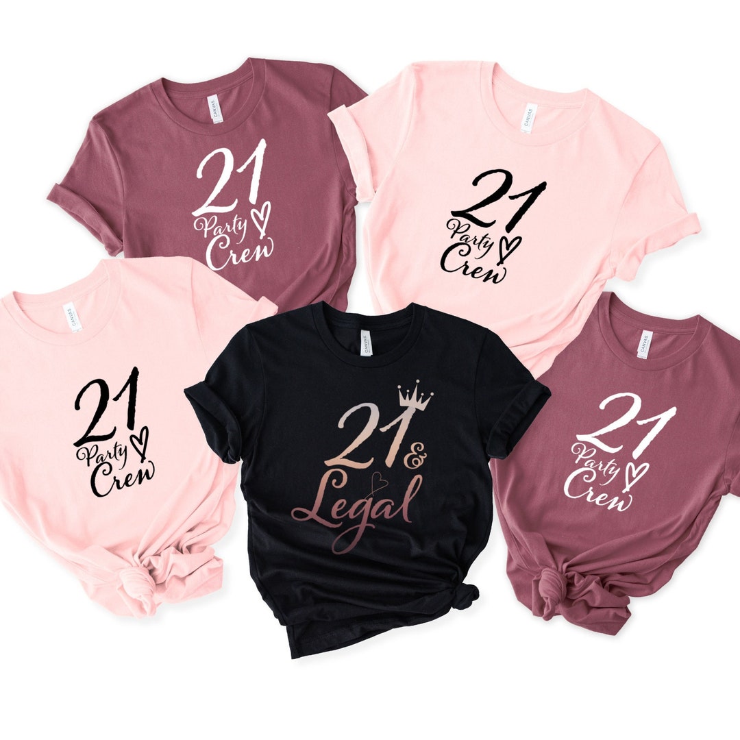21st Birthday Shirt Women, Birthday Shirts for Women, Birthday Crew ...