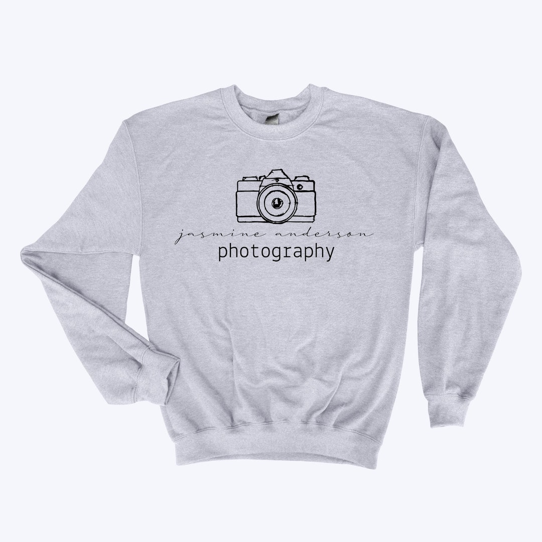 Custom Photographer Sweater, Photographer Logo Crewneck Sweatshirt ...