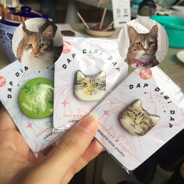 Clay Pins Brooch - Etsy