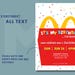 Mcdonald's Birthday Invitation Template (DIGITAL) - Etsy