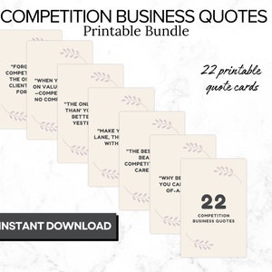 22 Printable Powerful Business Competition Quotes Cards for Motivation ...
