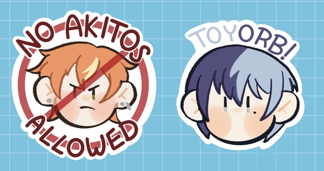 Project Sekai Akito Shinonome and Toya Aoyagi Funny Vinyl Stickers - Etsy