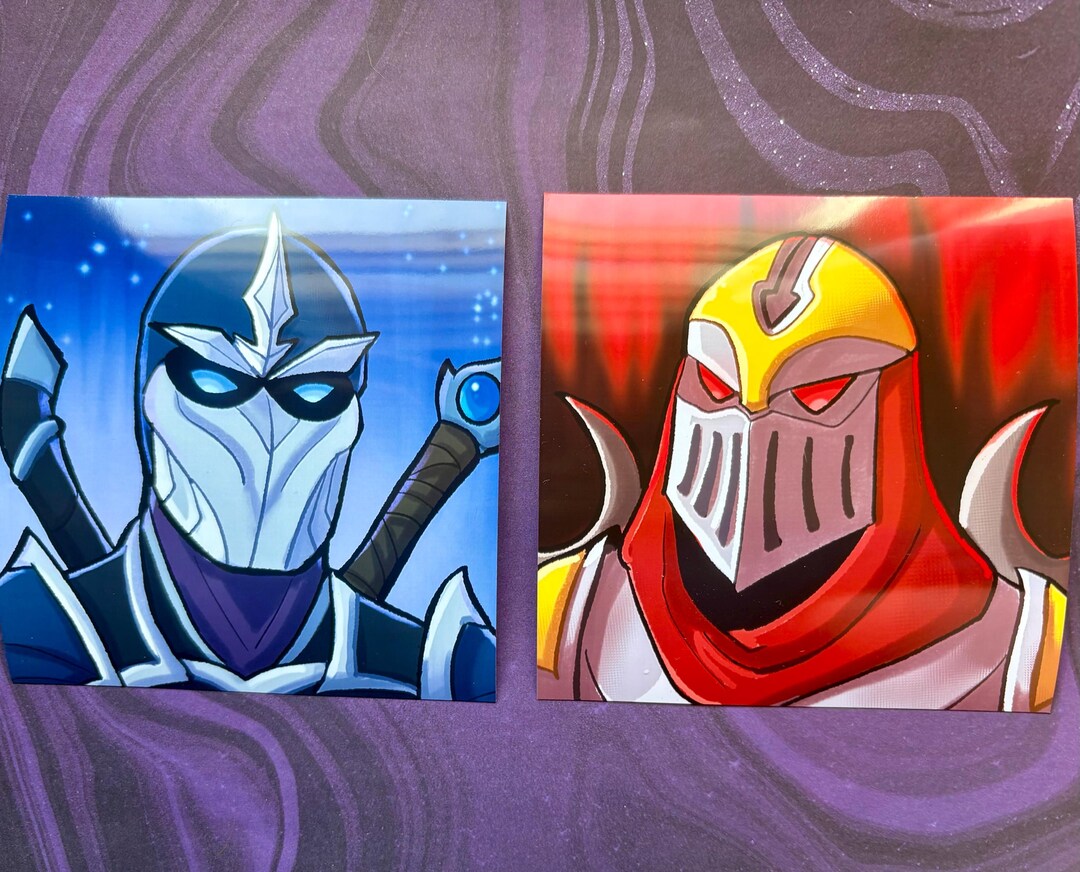 League of Legends Shen and Zed 4x4 in Mini Art Prints - Etsy