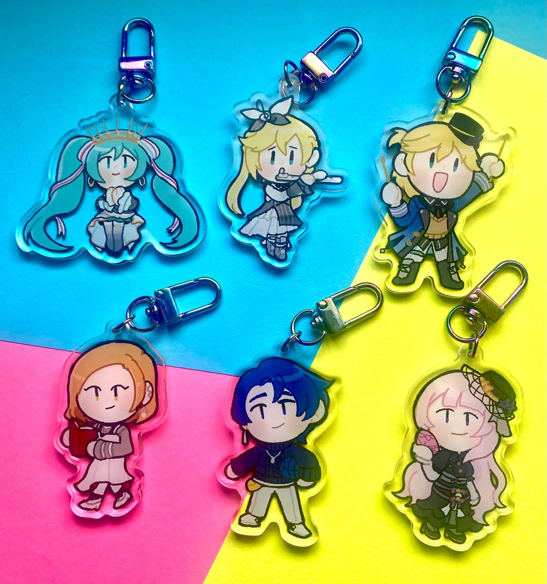 Vocaloid Virtual Singers Hatsune Miku, Len Kagamine, Rin Kagamine, Luka ...