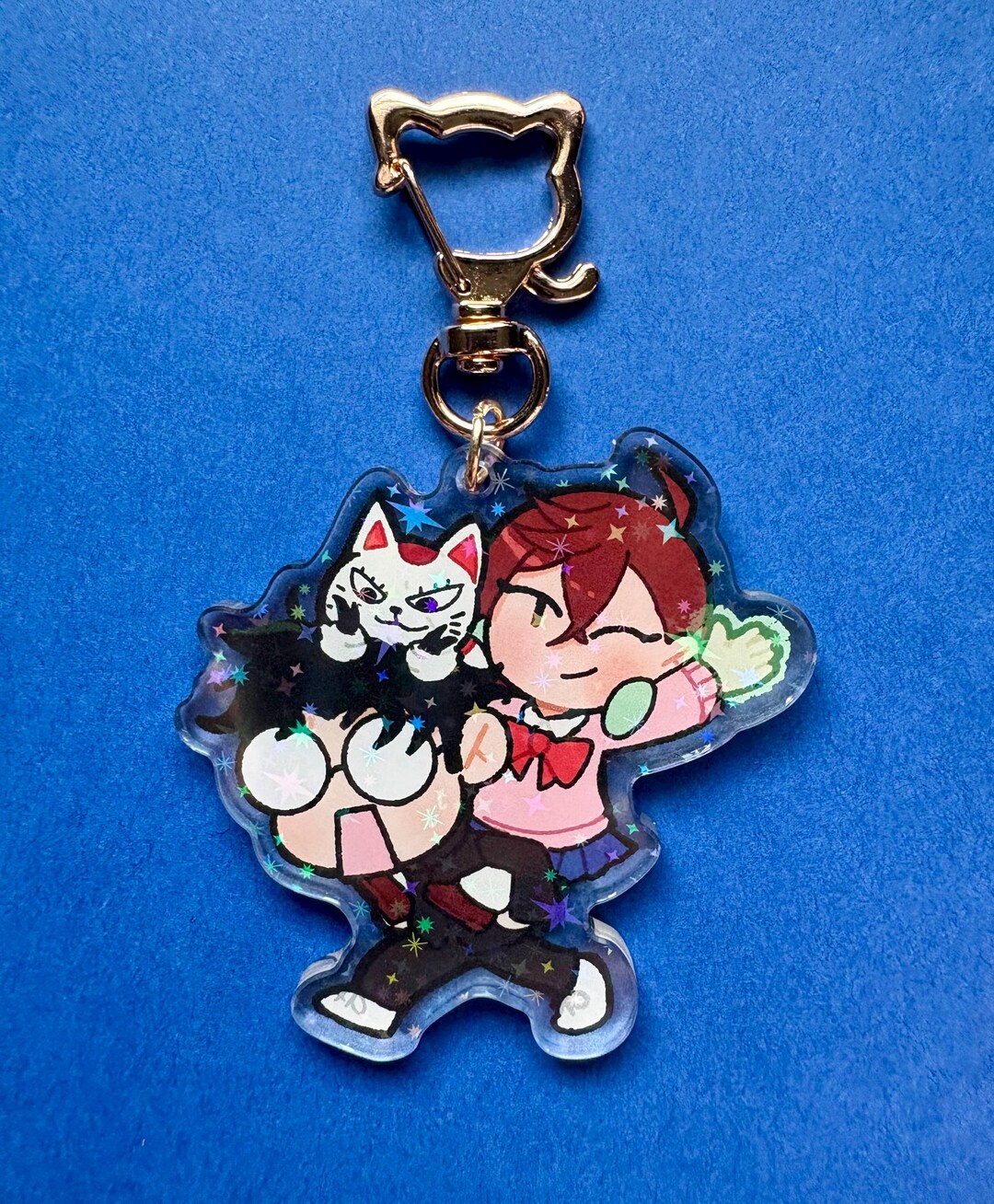 Okarun, Momo Ayase Chibi Acrylic Key Chain - Etsy