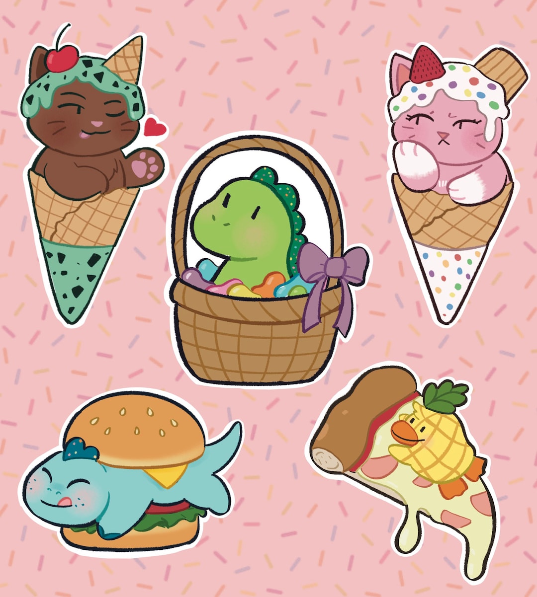 Moriah Elizabeth Character Waterproof Vinyl Stickers Pickle - Etsy