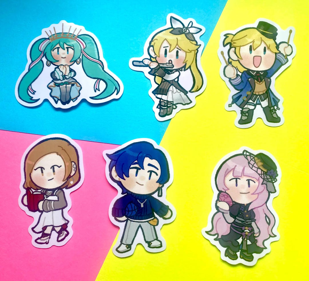 Vocaloid Virtual Singers Hatsune Miku, Len Kagamine, Rin Kagamine, Luka ...