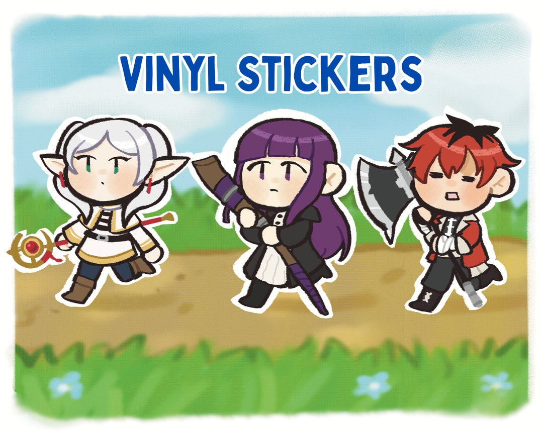 Frieren Beyond Journey's End Vinyl Stickers - Frieren, Fern, Stark - Etsy