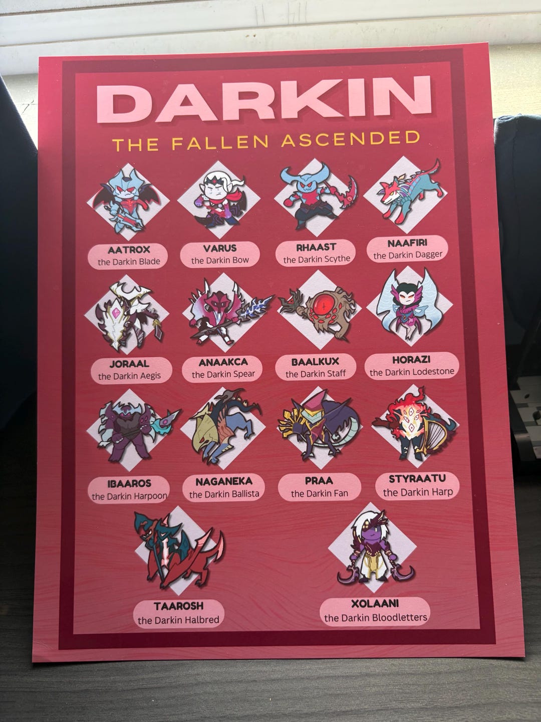 League of Legends Darkin 8.5x11 Small Matte Art Print Aatrox, Varus ...