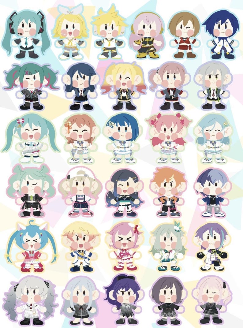 Project Sekai Hatsune Miku Colorful Stage Waterproof Vinyl Sticker ...