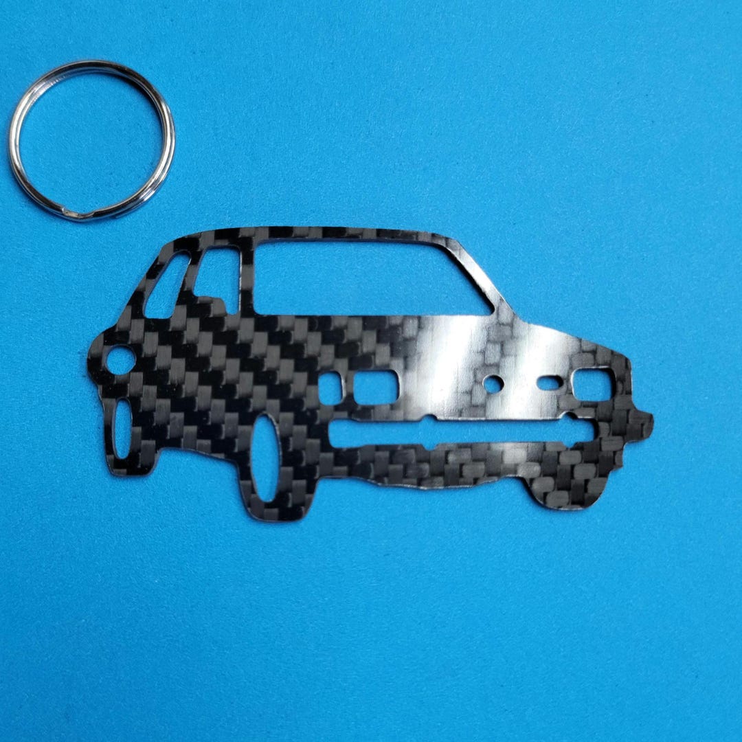 Carbon Fiber VW Rabbit MK1 Keychain: Glossy Twill Car Lanyard - Etsy