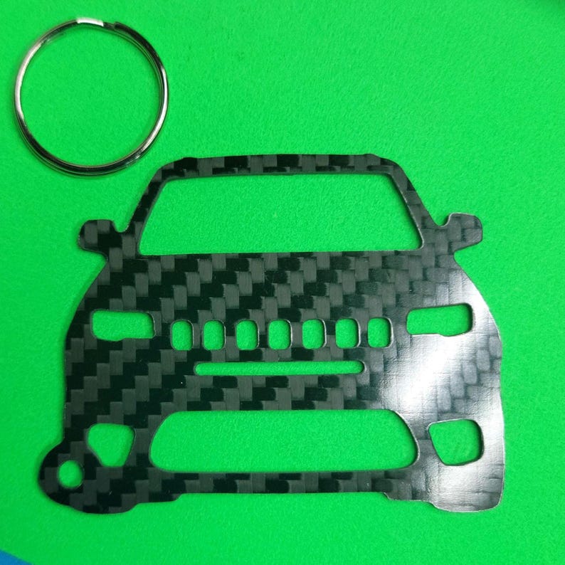 Carbon Fiber Jeep Grand Cherokee Keychain: SRT Trackhawk Inspired ...