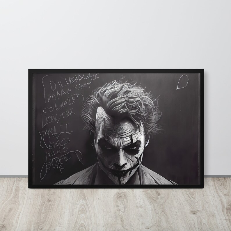 Joker Poster, Pencil, Art, Drawing. - Etsy