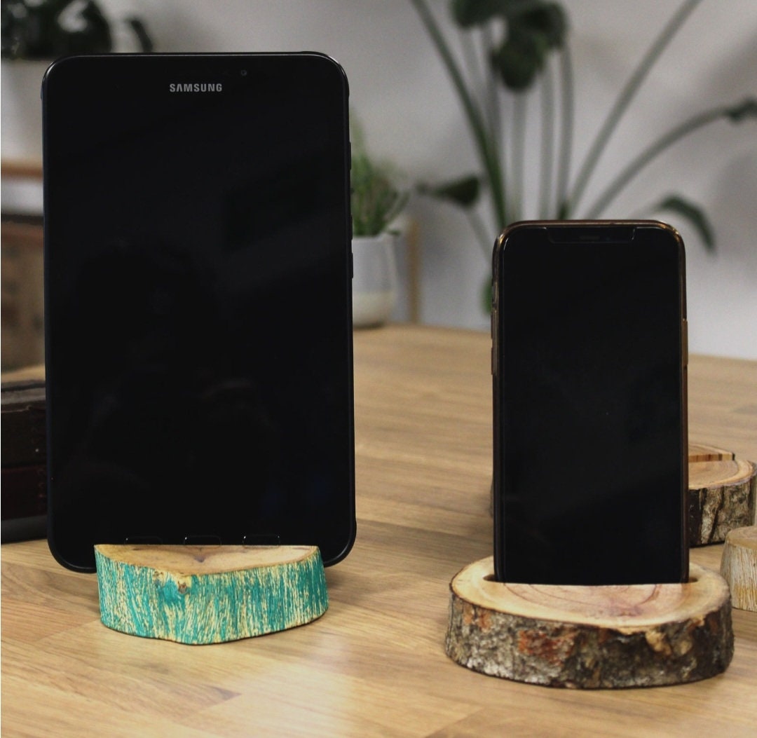 Handmade Log Phone Holder,gamal Wood Phone Holder - Etsy