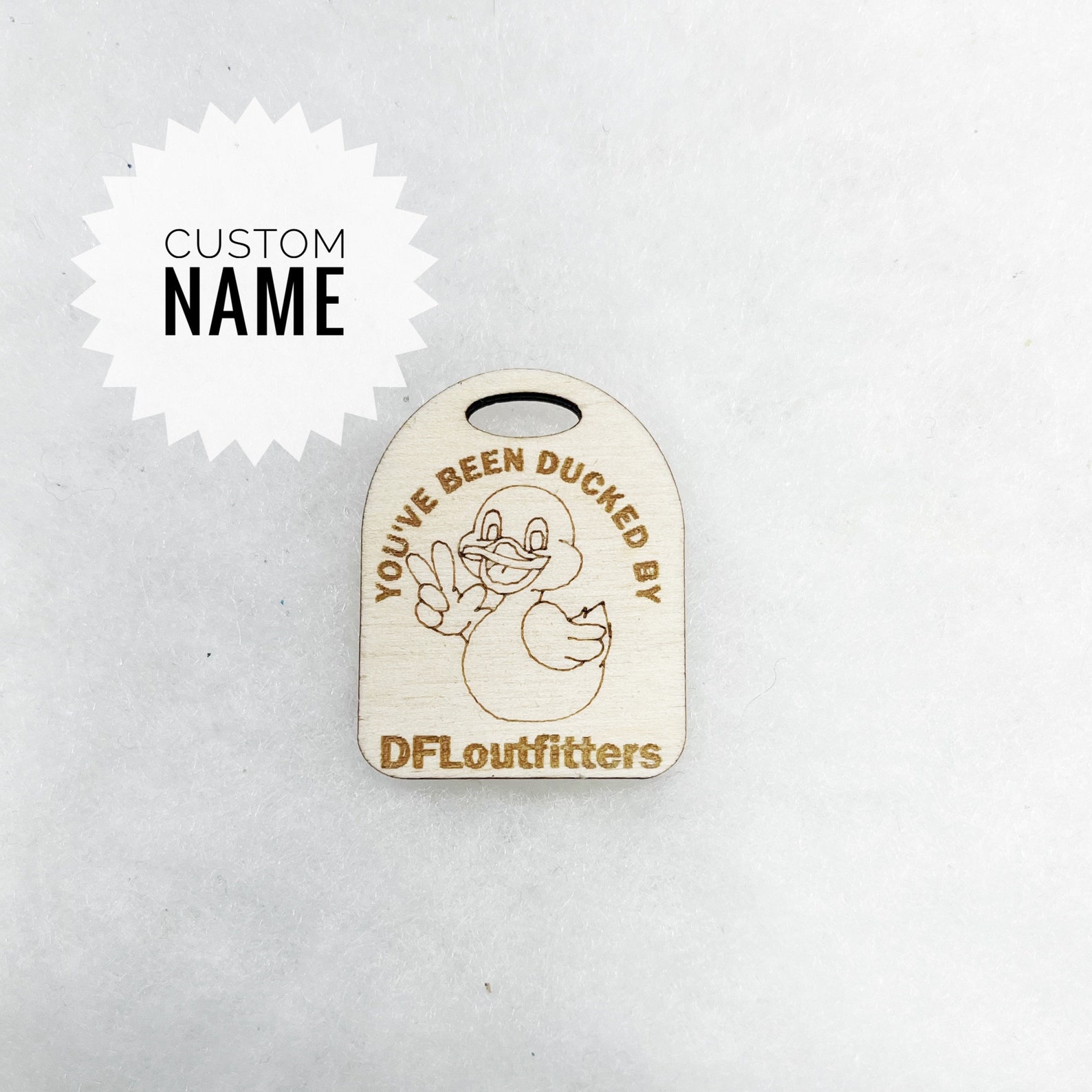 Wooden Duck Tags, Customizable, Rubber Duck Tags, 24ct - Etsy