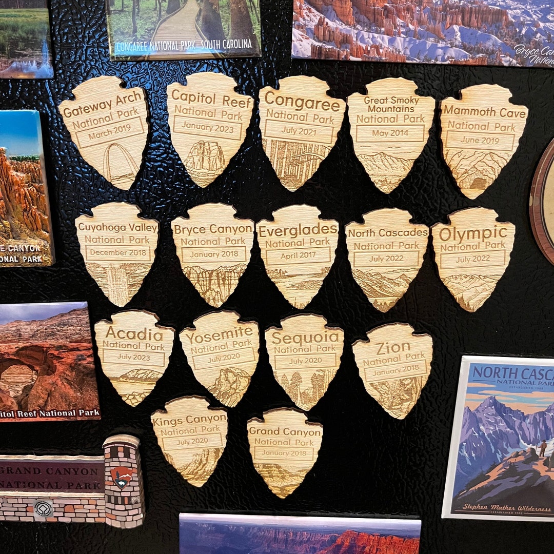 National Park Magnets With Customizable Dates - Etsy