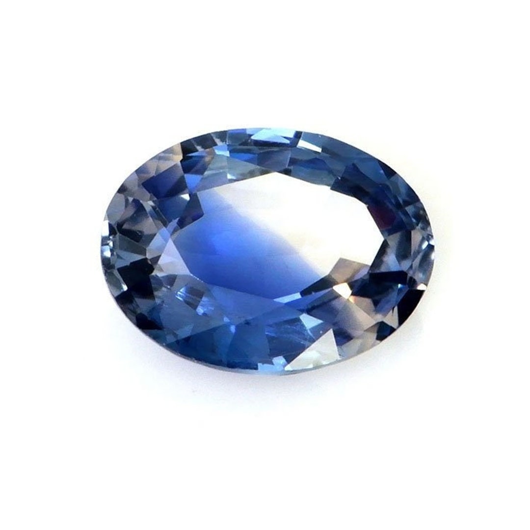 Natural Bi Color Sapphire, 0.96 Carat, Heated, Oval Shape, Loose ...