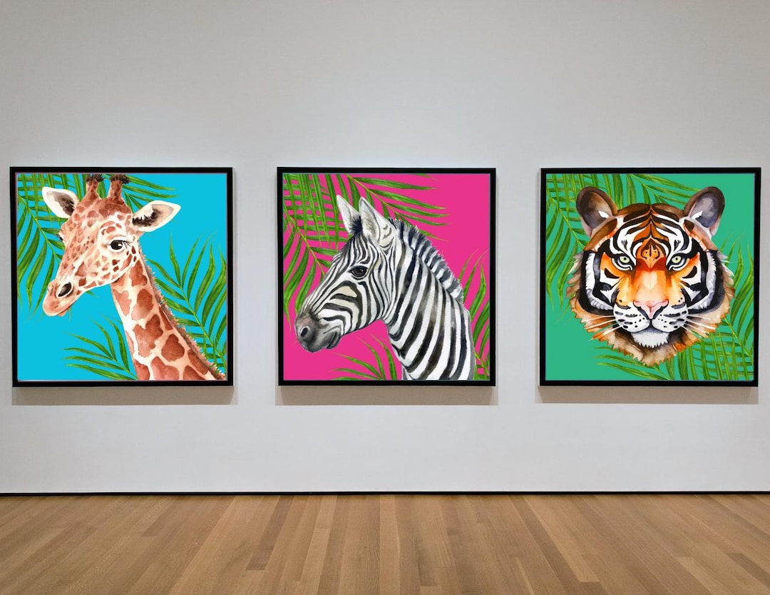 Zoo Animal Digital Artwork - Etsy