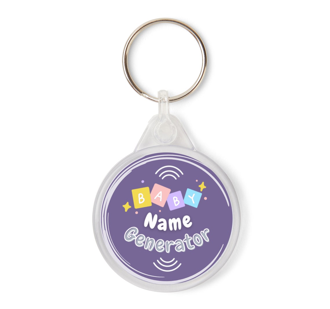 Random Baby Name Generator Keyring With 8000 Names | Pregnancy Gifts ...