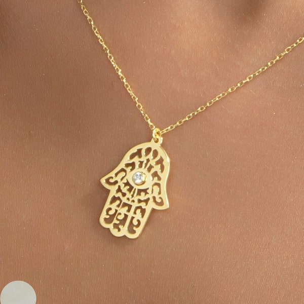 Hand of Fatima Necklace - Etsy