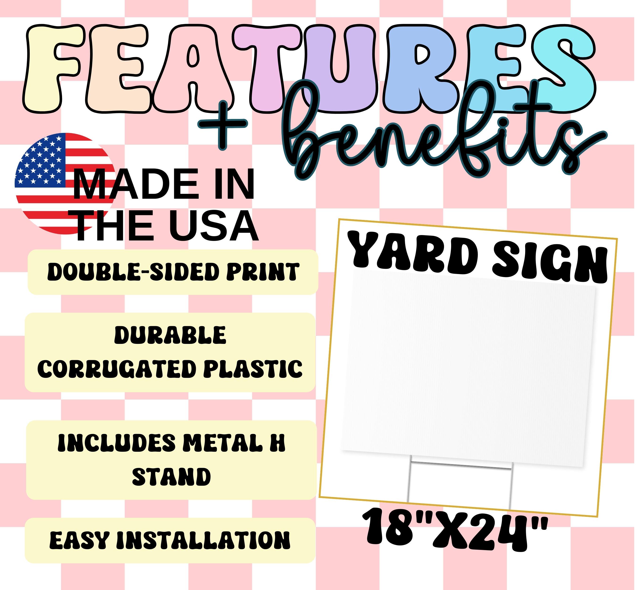 Trump 2024 Yard Sign, Make America Great Presidential Election ...