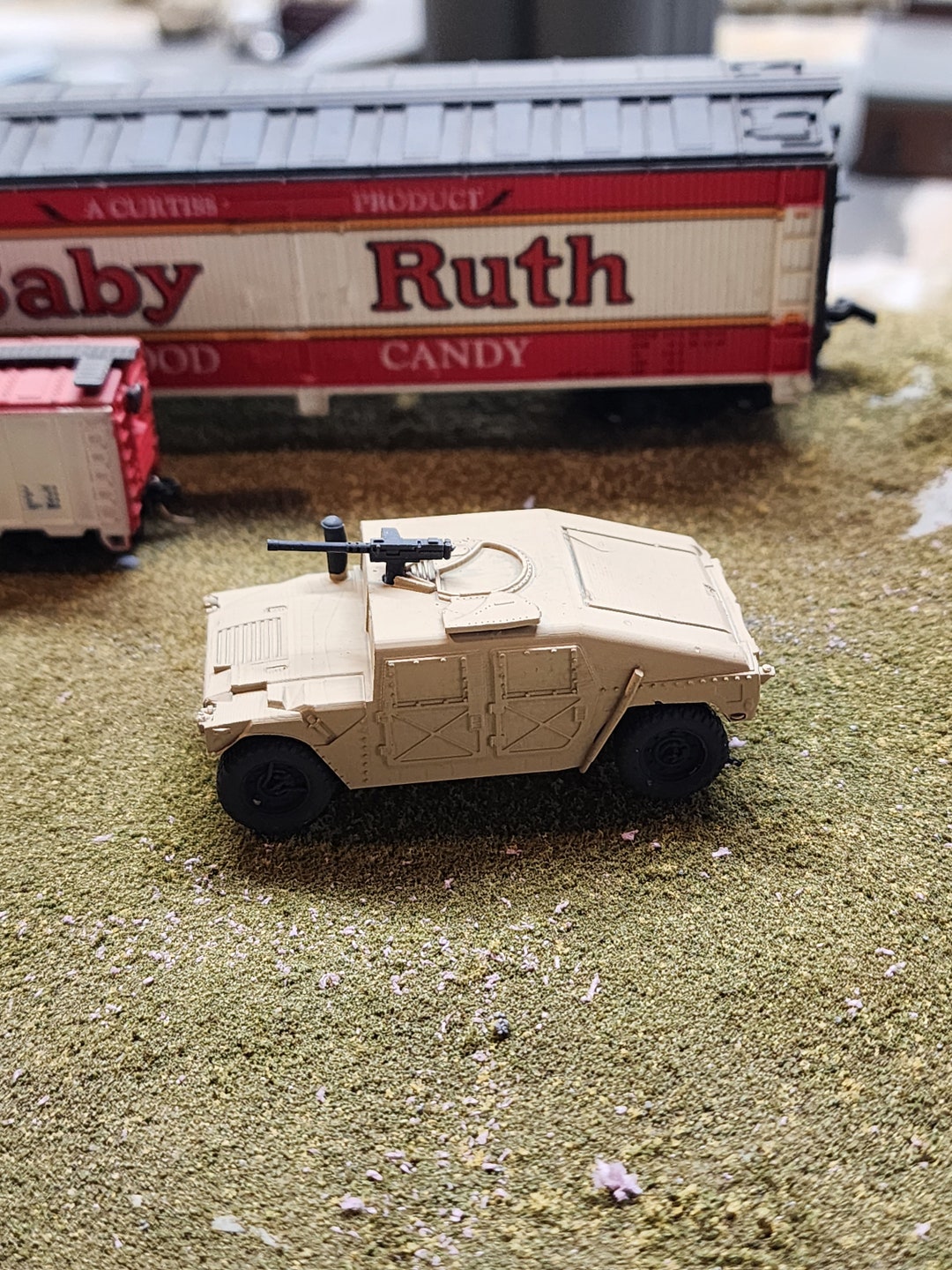 HO Scale 1:87 HMMWV Hummer US Army Desert Camo .50 Cal Machine Gun - Etsy