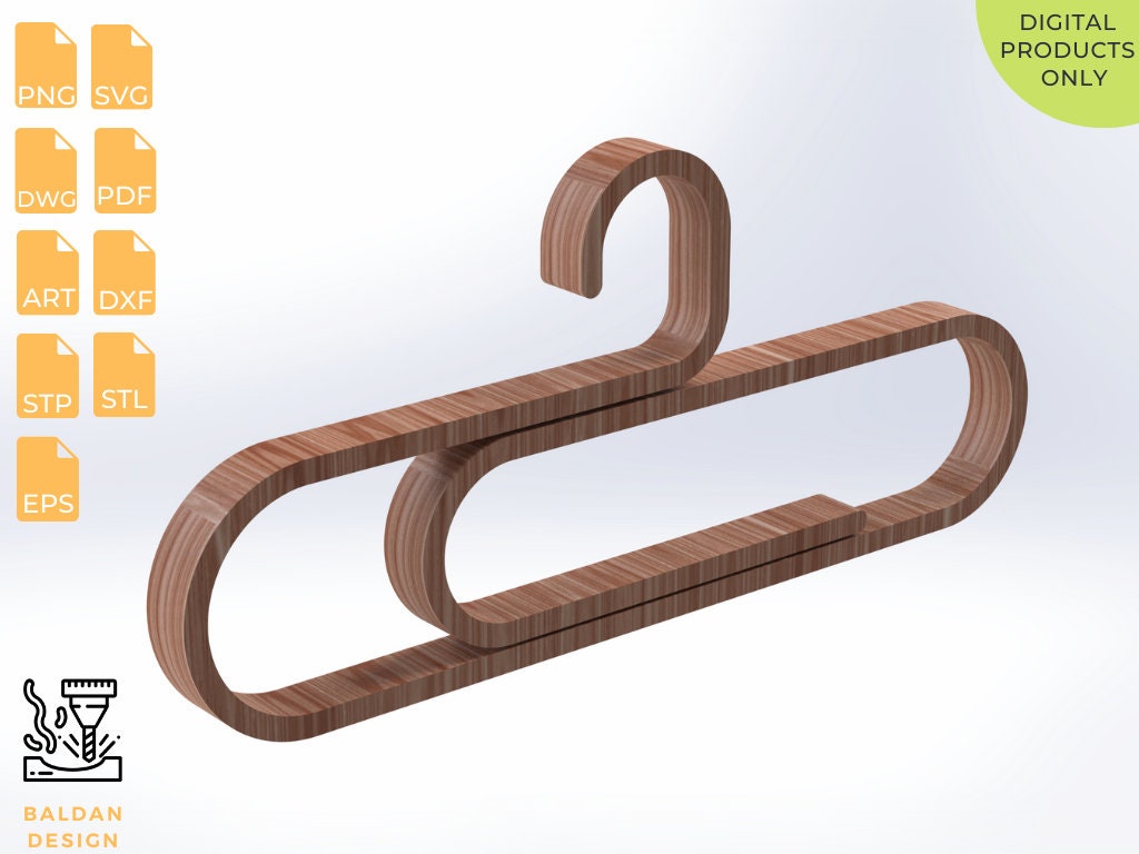 42 Pieces of Hanger Pack Digital File for CNC Machine, 42 Pieces Hanger ...