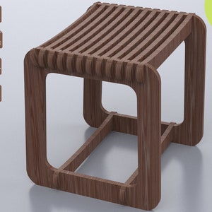 2 Stooles Design for Milling, CNC Design for Wooden Do It Yourself ...