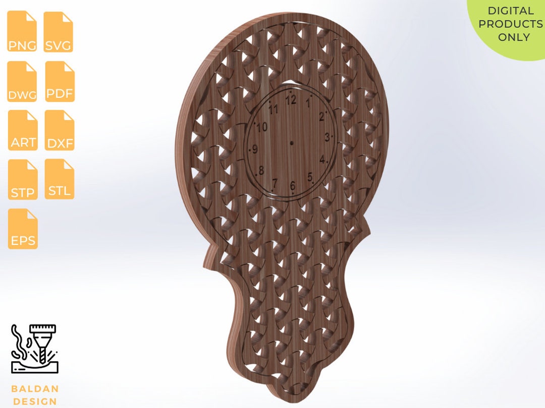 30 Pieces Set Wall Clock Digital Files,wall Clock Designs for CNC ...