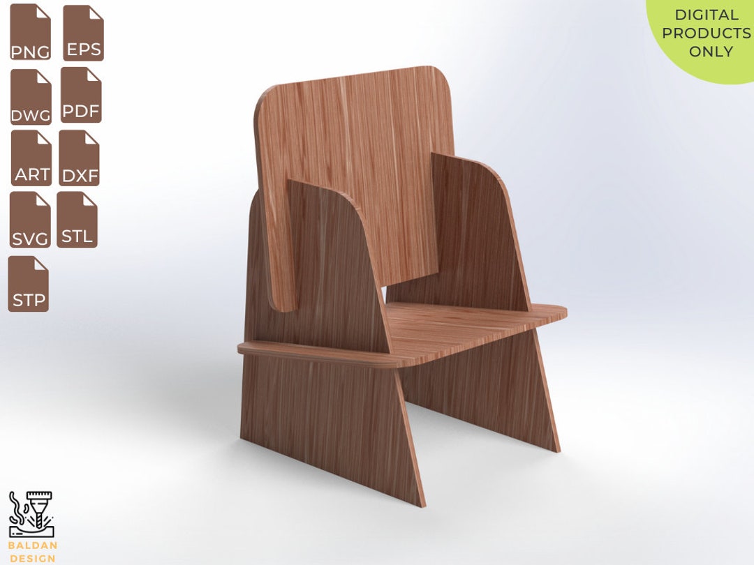 CNC Furniture File,interlocking Chair for Child,furniture DXF File ...