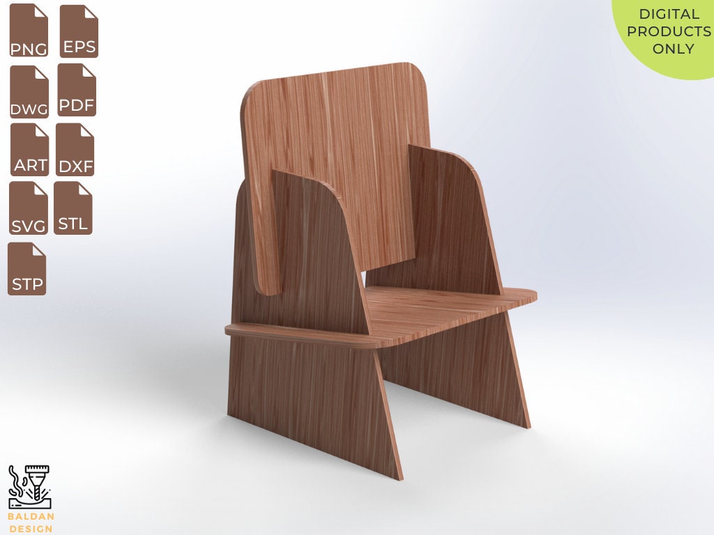 CNC Furniture File,interlocking Chair for Child,furniture DXF File ...