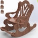 Kids Rocking Chair CNC File for Wooden Furniture, Laser Cut Wooden File ...