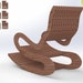 Rocking Chair CNC File for Wooden Furniture, Laser Cut Wooden File for ...
