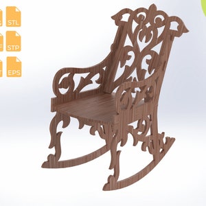 Arm Chair Digital File for CNC Machine, Technical Digital Files for Arm ...