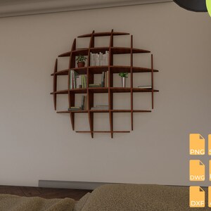 Globe Shaped Shelf CNC Laser Cut Files for DIY Project, Laser Cut Files ...