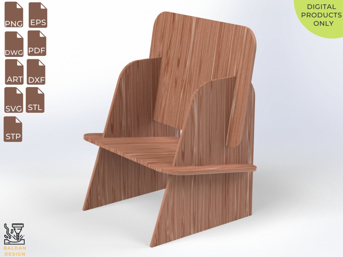 CNC Furniture File,interlocking Chair for Child,furniture DXF File ...