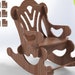 Kids Rocking Chair CNC File for Wooden Furniture, Laser Cut Wooden File ...