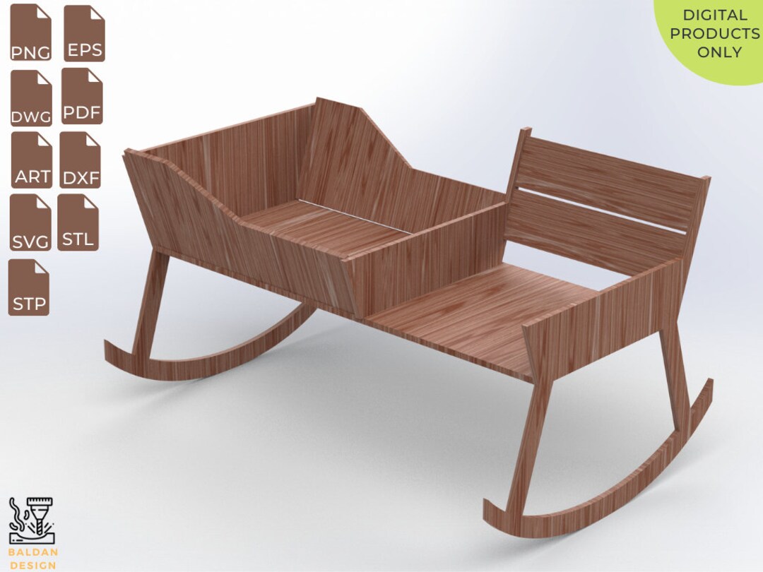 Baby Armchair CNC File for Wooden Furniture, Laser Cut Wooden File for ...