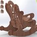 Kids Rocking Chair CNC File for Wooden Furniture, Laser Cut Wooden File ...