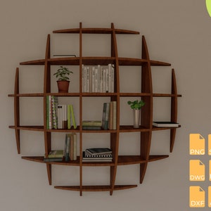 Globe Shaped Shelf CNC Laser Cut Files for DIY Project, Laser Cut Files ...