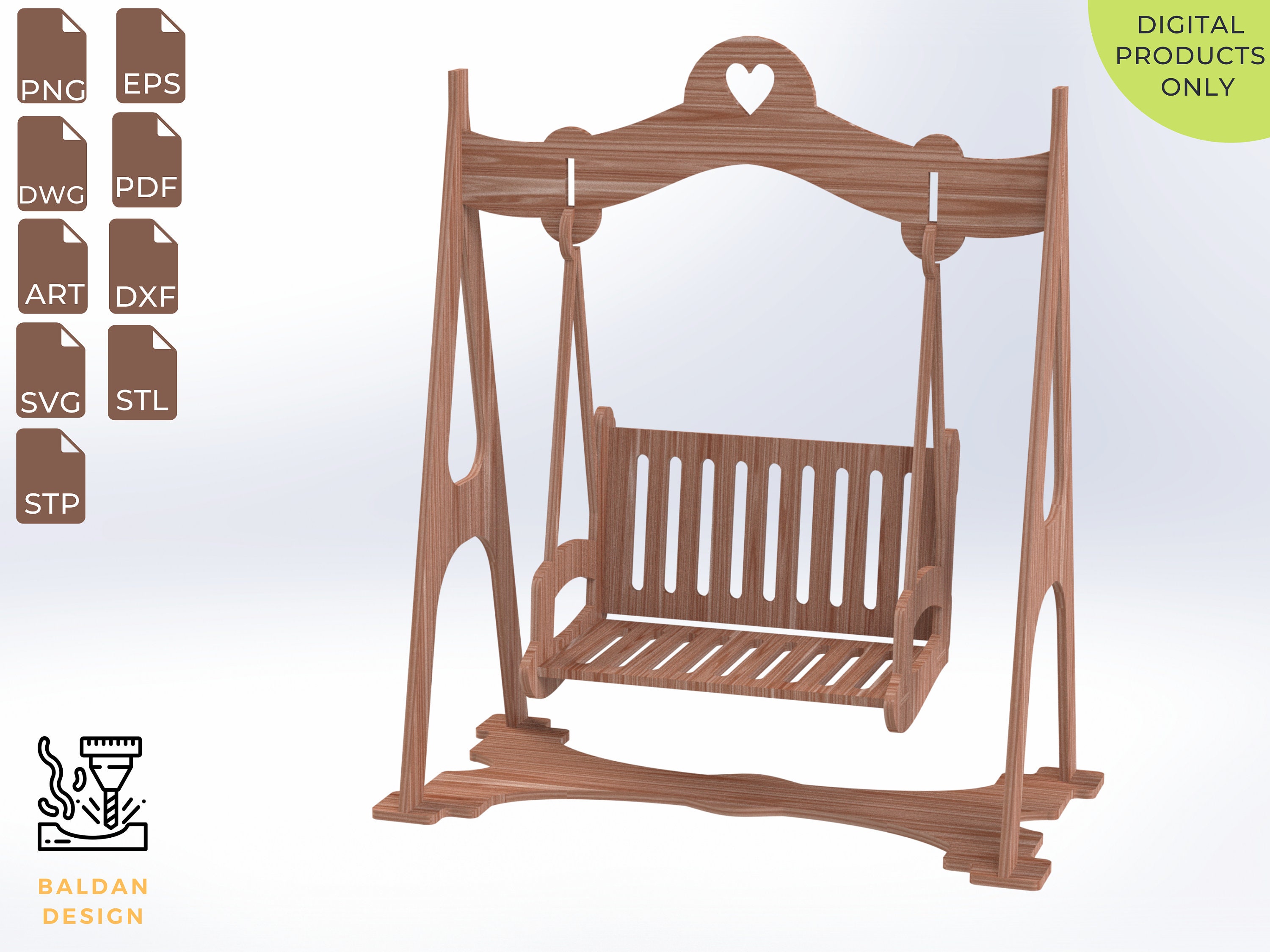 Kids Rocking Garden Chair CNC File,laser Cut Wooden File for Kids ...