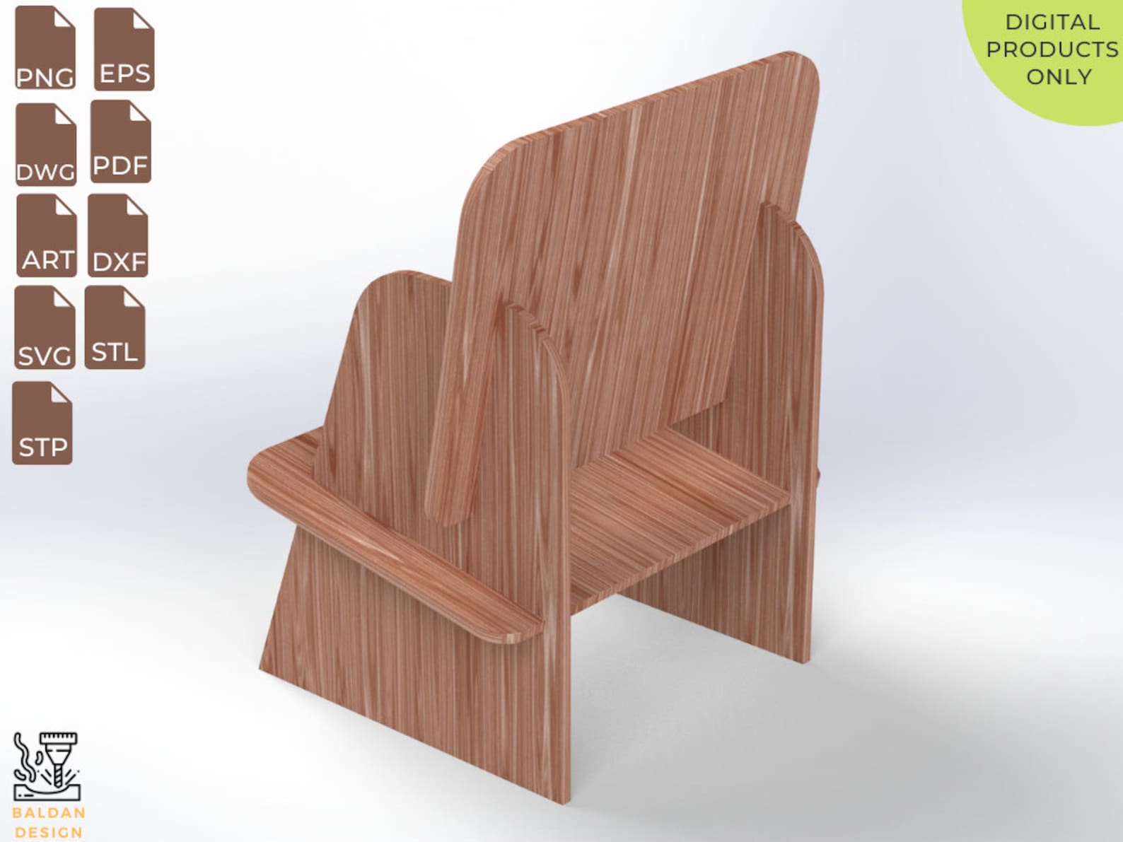 CNC Furniture File,interlocking Chair for Child,furniture DXF File ...