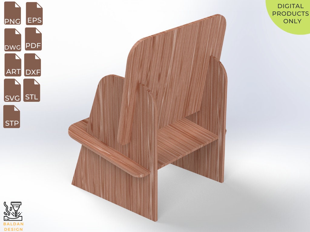 CNC Furniture File,interlocking Chair for Child,furniture DXF File ...