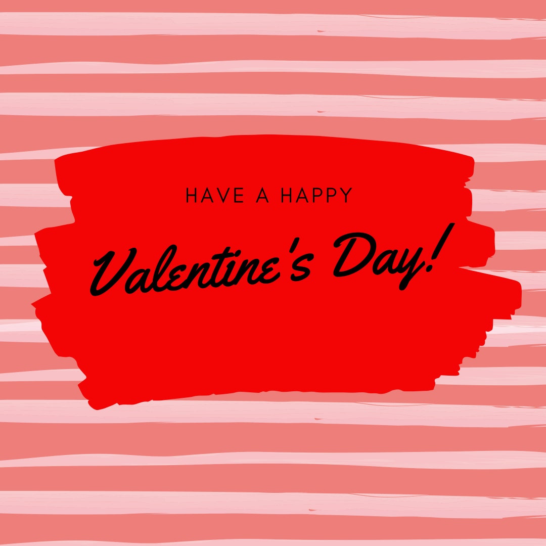 Valentine's Day Printable Card, Instant Download PDF, Card Template ...