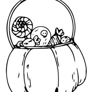 10 Page Printable Halloween Coloring Book Toddlers Party Games Birthday ...